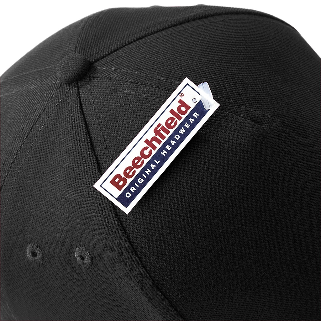 Beechfield Ultimate 5 Panel Cap BC015 Black | Workline